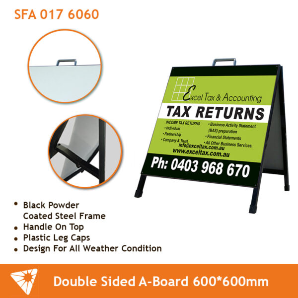 Double Sided A Frame/ A Board/sign board/ sandwitch board 600*600mm – SDS