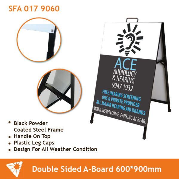 A Frame Sign/A Board /Metal Sandwich Board Double Sided Road side sign ...